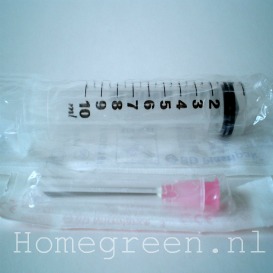 Jeringa 10 ml con aguja 18G - Paddenstoelen Kweek Winkel